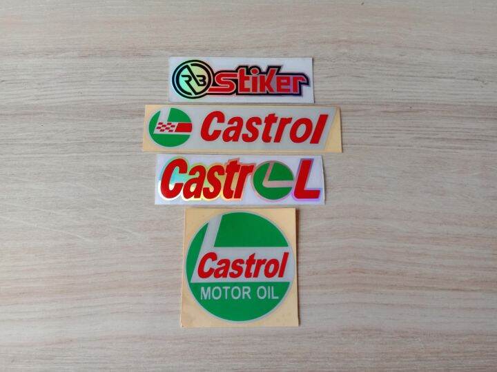 Stiker oli castrol cutting sticker motor mobil cutting | Lazada Indonesia