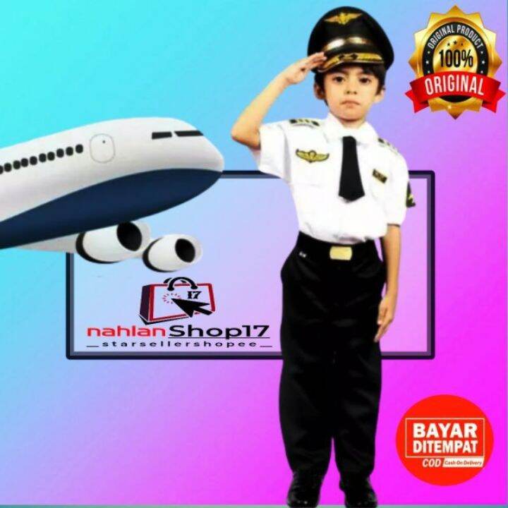 BAJU PILOT ANAK / SERAGAM PILOT ANAK / BAJU KOSTUM KARNAVAL | Lazada ...