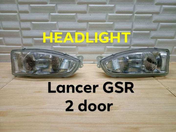 Headlight Head light GLASS type Mitshubishi Lancer GSR 2 door | Lazada PH