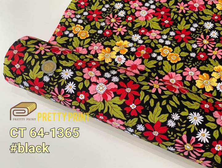 คอตต้อน100%พิมพ์ลาย CT64-1365 (ขายเป็นหลา) | Lazada.co.th