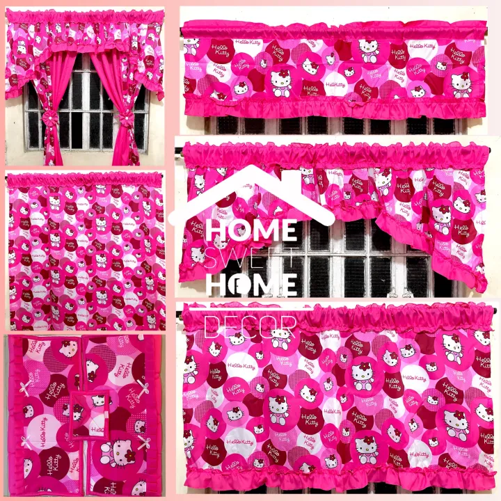 HSHD Hello Kitty Pink Curtain Matchy Matchy Design | Lazada PH