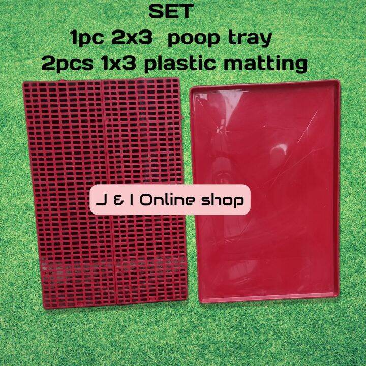 1pc 2x3 poop tray 2pcs 1x3 plastic matting,1pc 2x3 poop tray 2pcs 1x3 ...