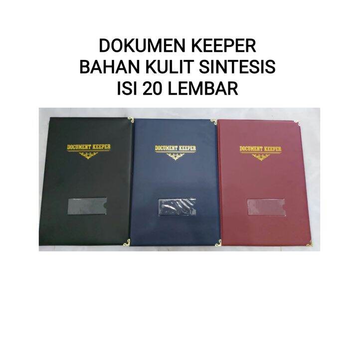 MAP DOKUMEN/DOKUMEN KEEPER/BAHAN KULIT SINTETIS ISI 20 LEMBAR | Lazada ...