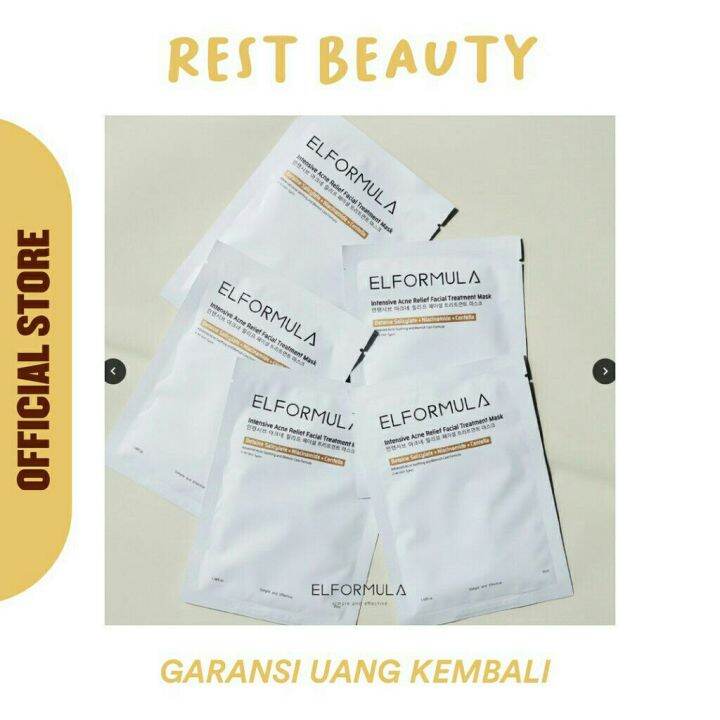 Elformula Intensive Brightening Facial Treatment Mask Dupe Original ...