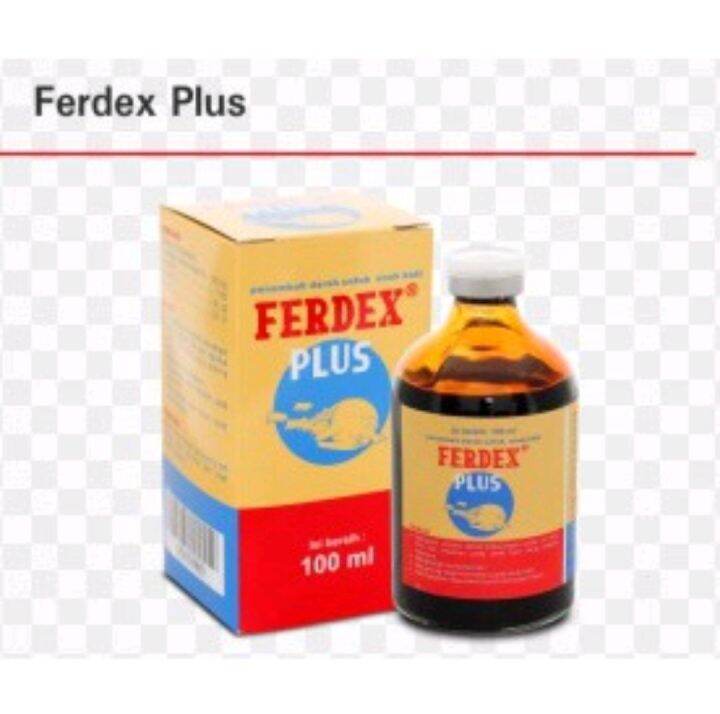FERDEX PLUS 100 ml - Penambah Darah Anak Babi Zat Besi Hewan Ternak ...