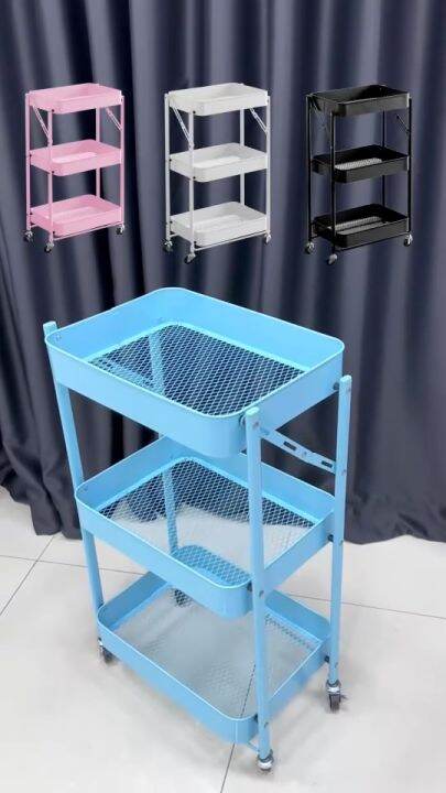 BG Rak Penyimpanan Troli Susun Shelves Metal Storage | Lazada Indonesia