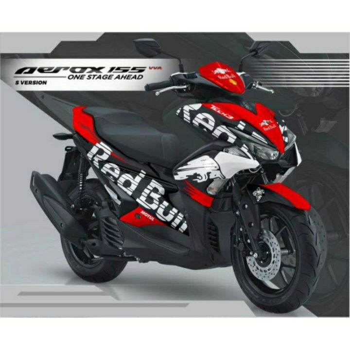 decal aerox 155 full body sticker variasi dekal aerox 155 striping ...