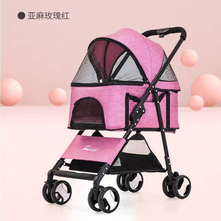 Pet Cart Portable Foldable Dog/Cat Trolley Dog Walking Corgi Small and ...