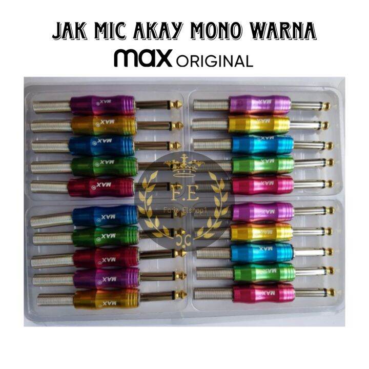 JAK MIC AKAI MONO WARNA MAX / JEK GITAR /JACK MIK WARNA RANDOM | Lazada ...