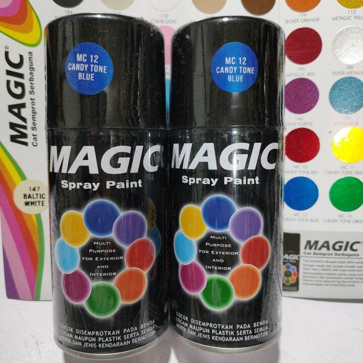 Magic Spray Paint Cat Semprot Serbaguna Candy Blue Biru Candy 12 300cc ...