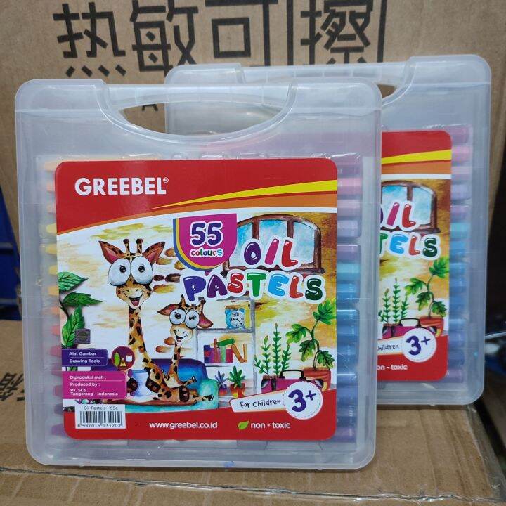 Krayon GREBEL Non Toxic isi 55 / 36 warna plus murah sekali | Lazada ...