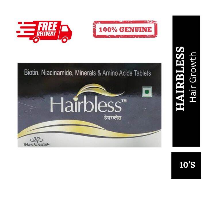 Hairbless 10 Tablets Hair Growth | Lazada