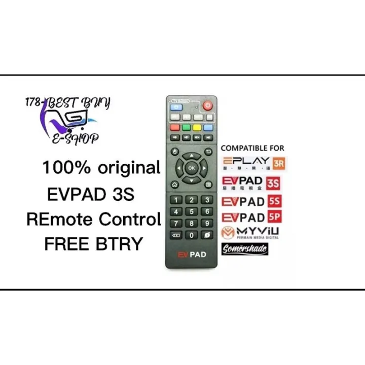100% ORIGINAL EVPAD 3S REMOTE CONTROL | Lazada