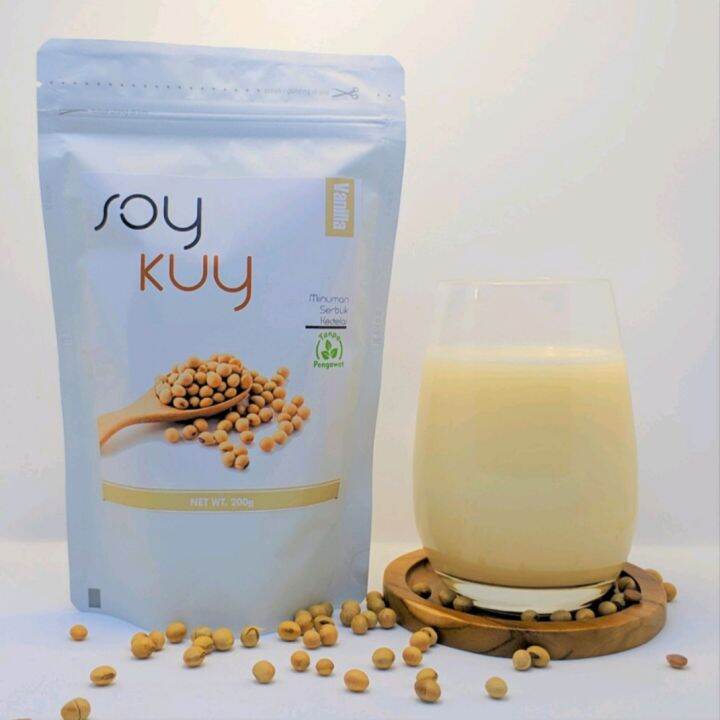susu kedelai bubuk soykuy rasa coklat strawberry vanila avocado ...