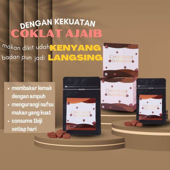 🔥NEW VERSION CHOCOLADE SLIMING HALAL DAN AMAN (40 SILK) READY STOCK 🔥 ...