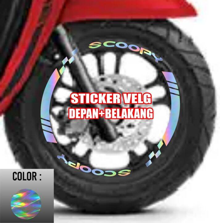 STIKER LIST VARIASI BAN/VELG HONDA SCOOPY TERMURAH VIRAL | Lazada Indonesia