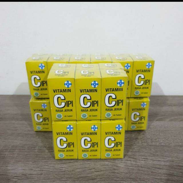 Vitamin C Ipi Rasa Jeruk Isi 45 Tablet Multivitamin Untuk Daya Tahan ...