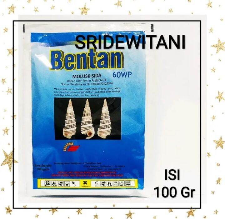 BENTAN 60 WP isi 100 Gram Pengendali Hama Siput Keong | Lazada Indonesia