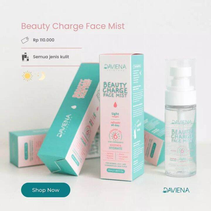 Beauty Charge Face Mist Daviena Skincare official store | Lazada Indonesia