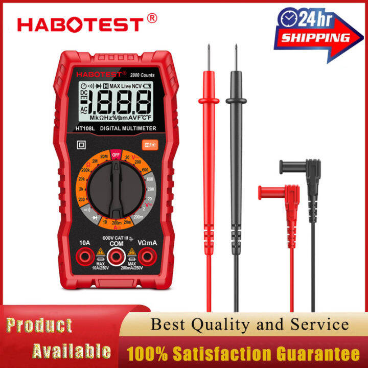 Automotive Tester Multimeter Digital Professional Voltmeter Ammeter ...