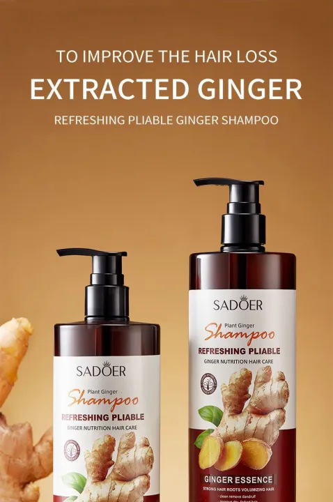 Sadoer~Refreshing pliable ginger shampoo~To improve hair loss | Lazada