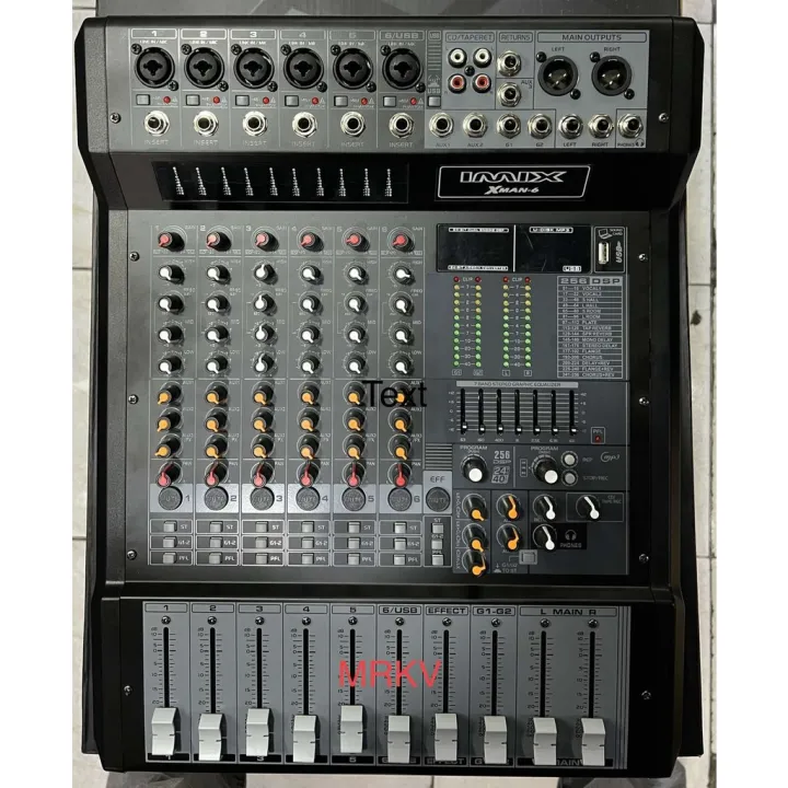 Imix XMAN-6 6" Channel Professional Audio Mixer with 256 DSP Digital Multi Effect | Lazada PH