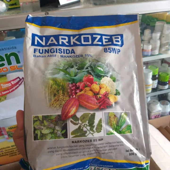 Fungisida Sistemik dan protektif NARKOZEB 85 WP 800gram Mancozeb Biru ...
