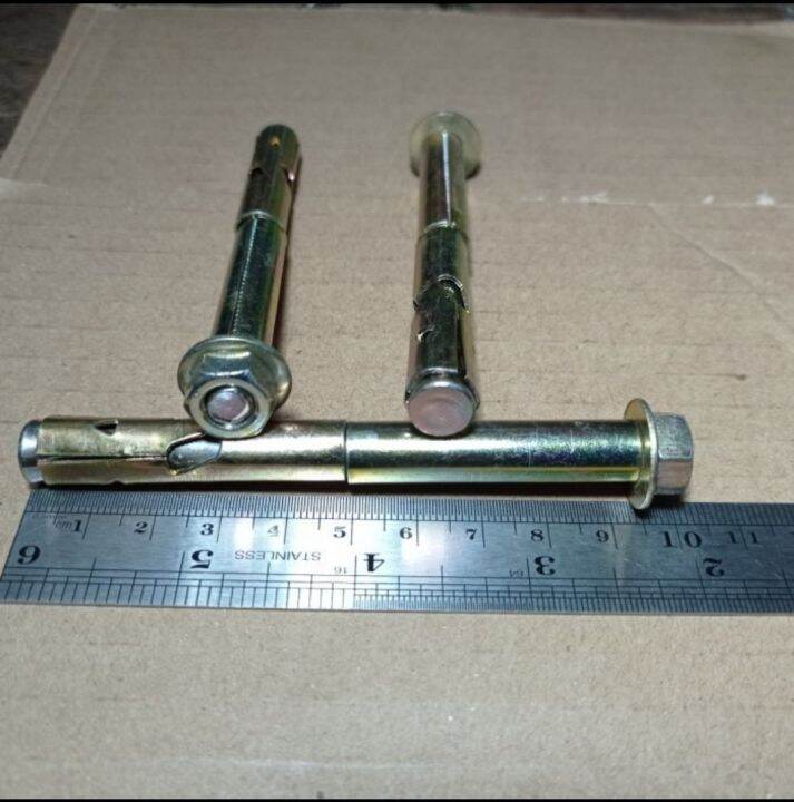 BAUT BETON DYNABOLT / ANCHOR BOLT PANJANG 10CM DIAMATER 10MM | Lazada ...