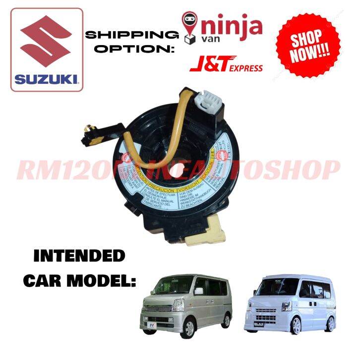 CLOCK SPRING HORN RIBBON FOR SUZUKI DA64V DA64W JAPAN SURPLUS ORIGINAL ...