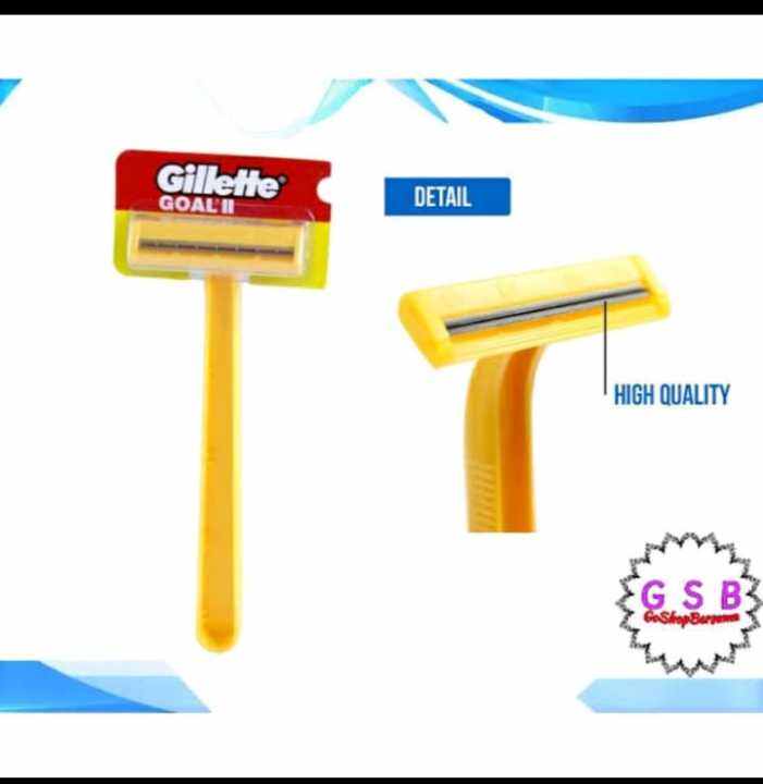 Gillette Goal II alat pisau cukur kumis / Gillette Gaol Original pisau ...