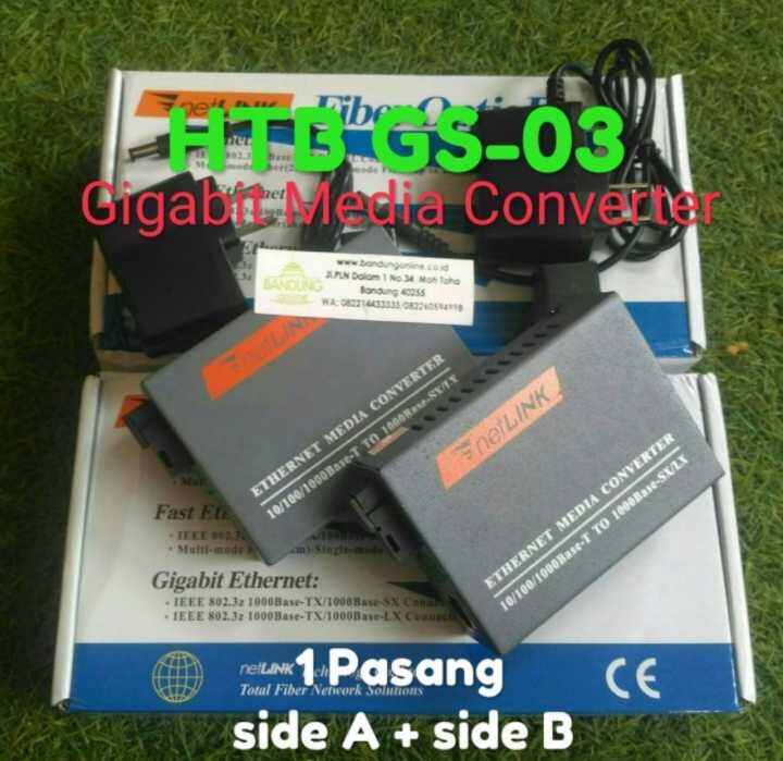 Netlink HTB-GS-03 Gigabit Media Converter RJ45 Fiber Optik | Lazada ...