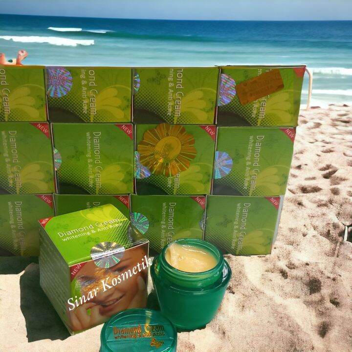 Lusinan Cream Diamond Ginseng whitening + Anti Acne 12 pcs | Lazada ...