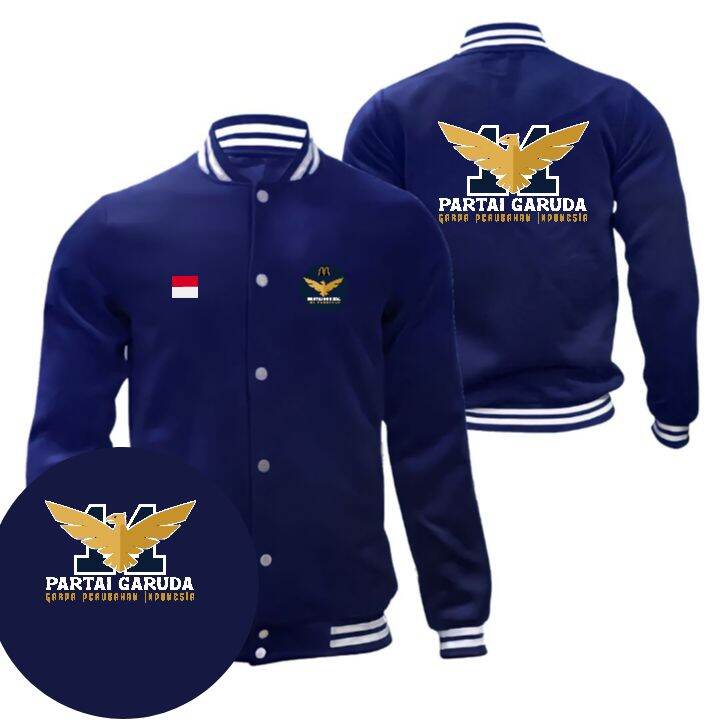 Jaket Partai Garuda model varnity baseball ready empat warna pilihan ...