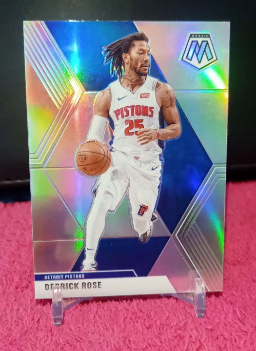 NBA Cards Derrick Rose Detroit Pistons Mosaic Silver Parallel | Lazada PH