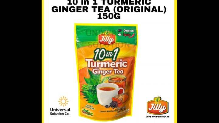 TURMERIC GINGER TEA 10 IN 1 POWDER REGULAR 150G Raw Sugar, Turmeric ...