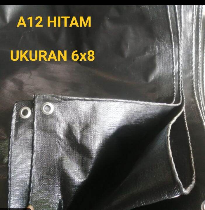 TERPAL A12 HITAM UKURAN 6X8 TERPAL TEBAL DAN KUAT | Lazada Indonesia