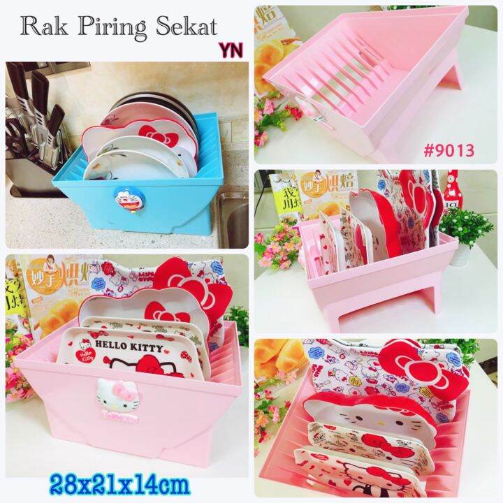 Rak sekat piring Hello Kitty Only 9013 Rak Piring Karakter Rak Gelas ...
