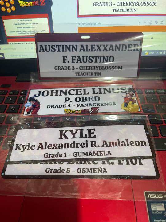 Customiezed Name Tag (PVc) | Lazada PH