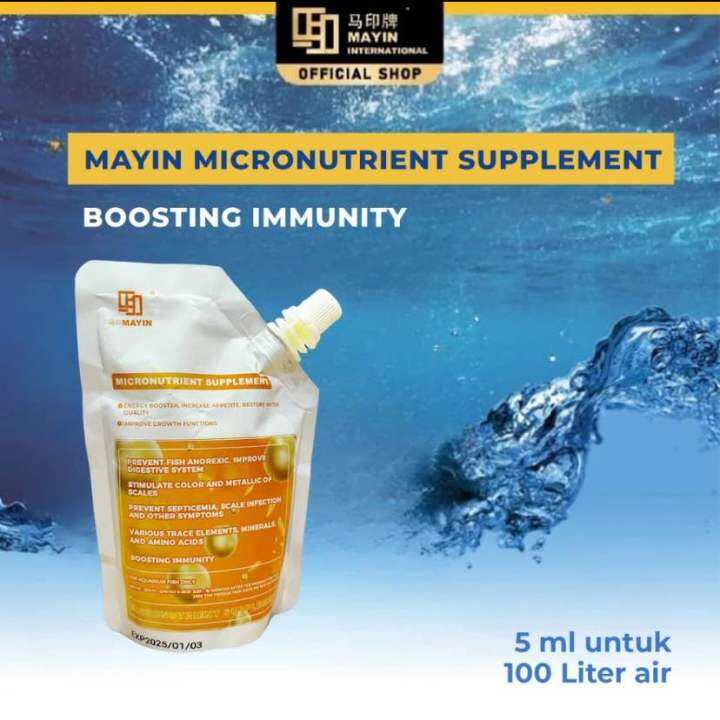 Mayin Micronutrient Supplement - Fish Vitamin Suplemen ikan hias ...