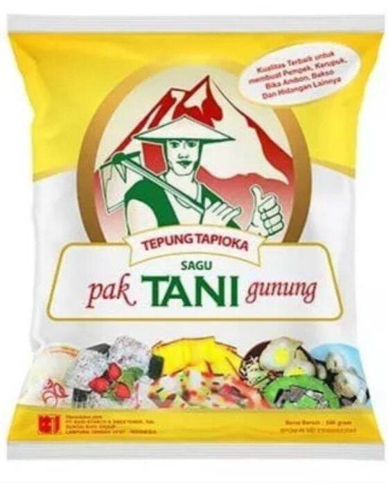 sagu pak tani 500g/sagu tapioka pak tani 500g/sagu kemasan pak tani 500 ...
