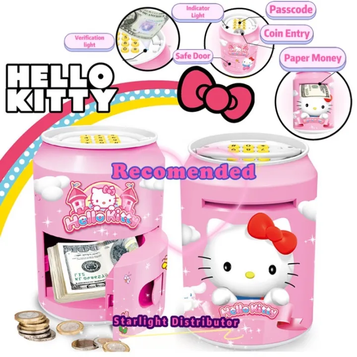 🔥Ready Stock🔥Lowest price🔥Cute Hello Kitty Cartoon Big Piggy Bank Music ...