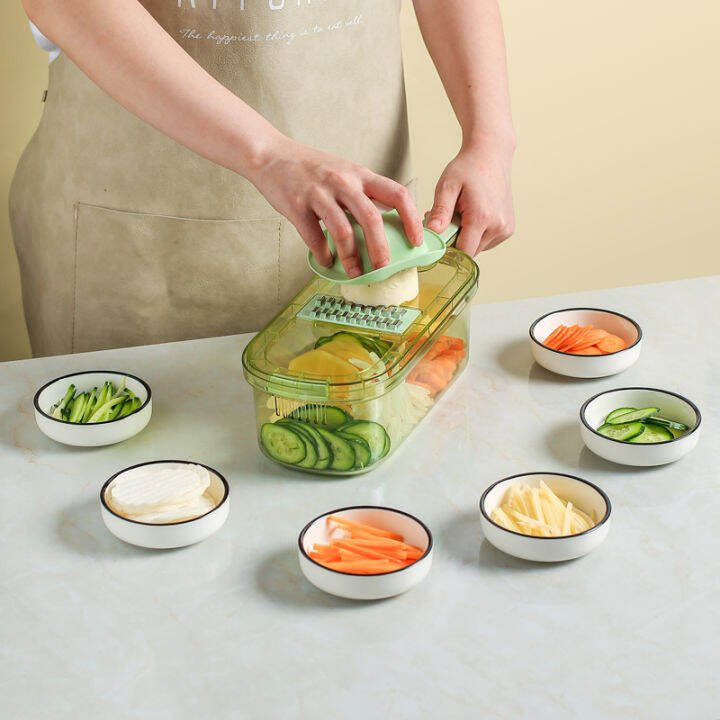 KAWASIMA เครื่องหั่นผักอเนกประสงค์เครื่องหั่นมันฝรั่งฝอยเครื่องหั่น ...