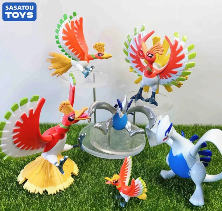 Pokemon figures Lugia figures Ho-Oh figures pokemon toys pokemon model ...
