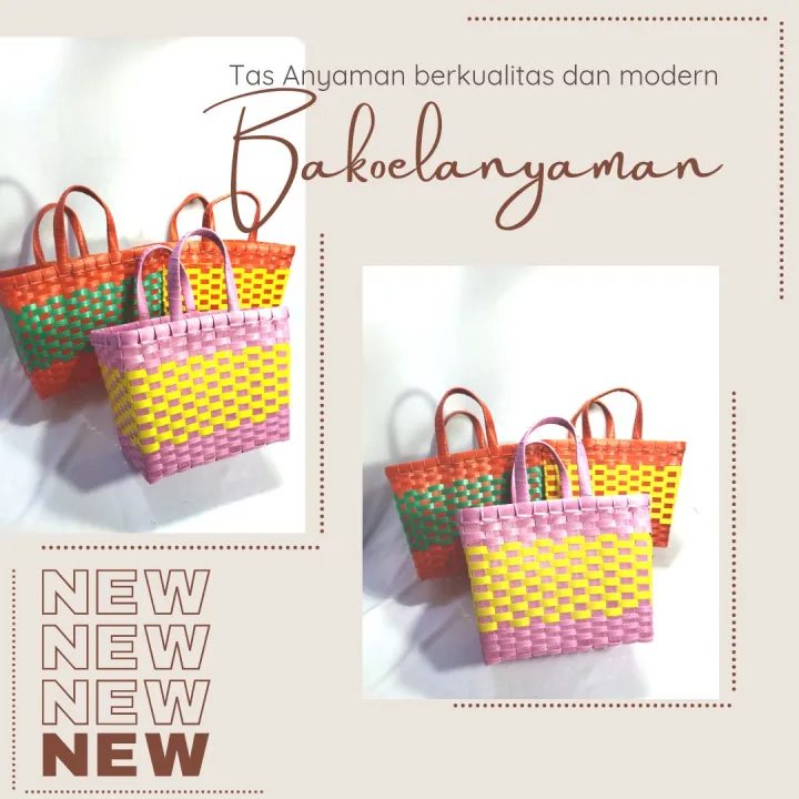 Tas Anyaman Simpel/Keranjang Anyaman Simpel | Lazada Indonesia