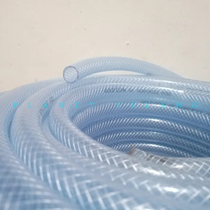 Selang Air 5 Meter 3/4 Inch 2 MM Selang Air Serat Benang Selang Air Benang Bening Selang Air ...