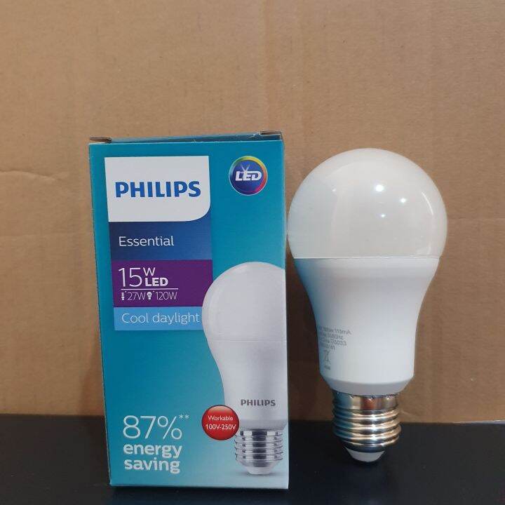 Lampu PHILIPS Led bulb Essential 15w 15Watt putih | Lazada Indonesia