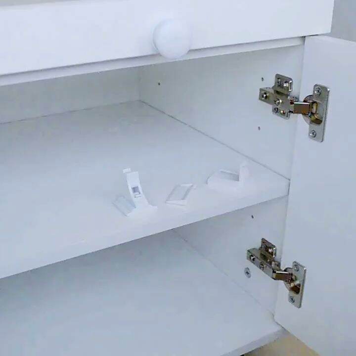 Non punching drawer lock, children's safety lock, magnetic cabinet door ...