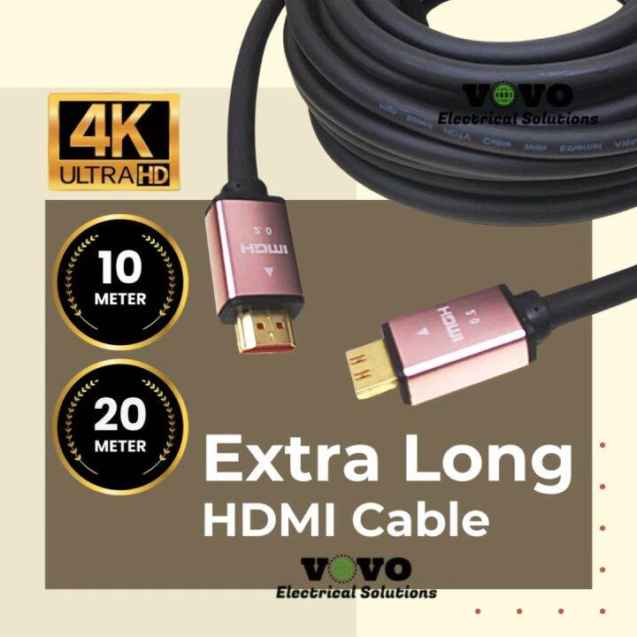 10M / 20M Full HD 1080P 4K High Speed V1.4 HDMI Cable 3D | Lazada