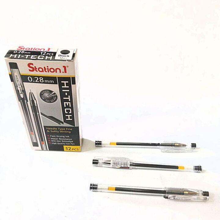 PULPEN HI-TECH STATION 1/ SATU PACK / 12 PCS | Lazada Indonesia