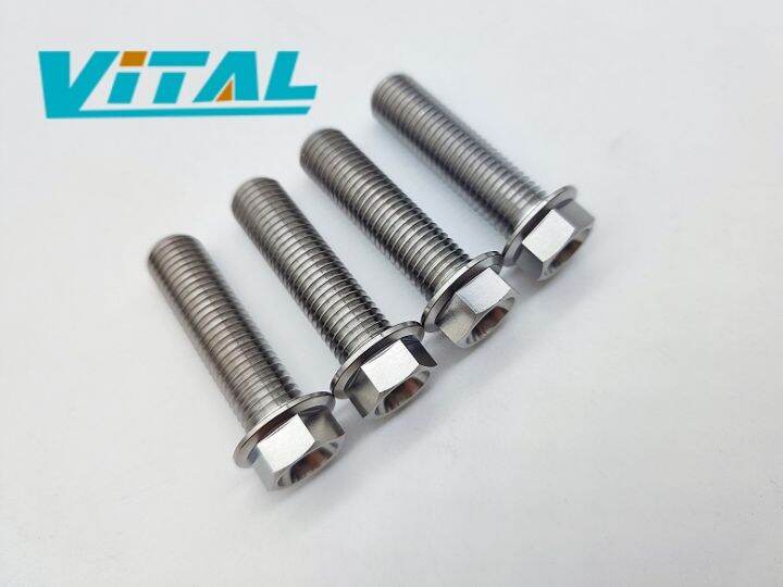 1pc Vitaltitanium Titanium Bolt M12x45mm Thread Pitch 1.5 Hex Head ...